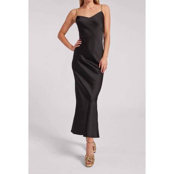 Generation Love | Dresses | New Generation Love Monica Satin Maxi Dress ...